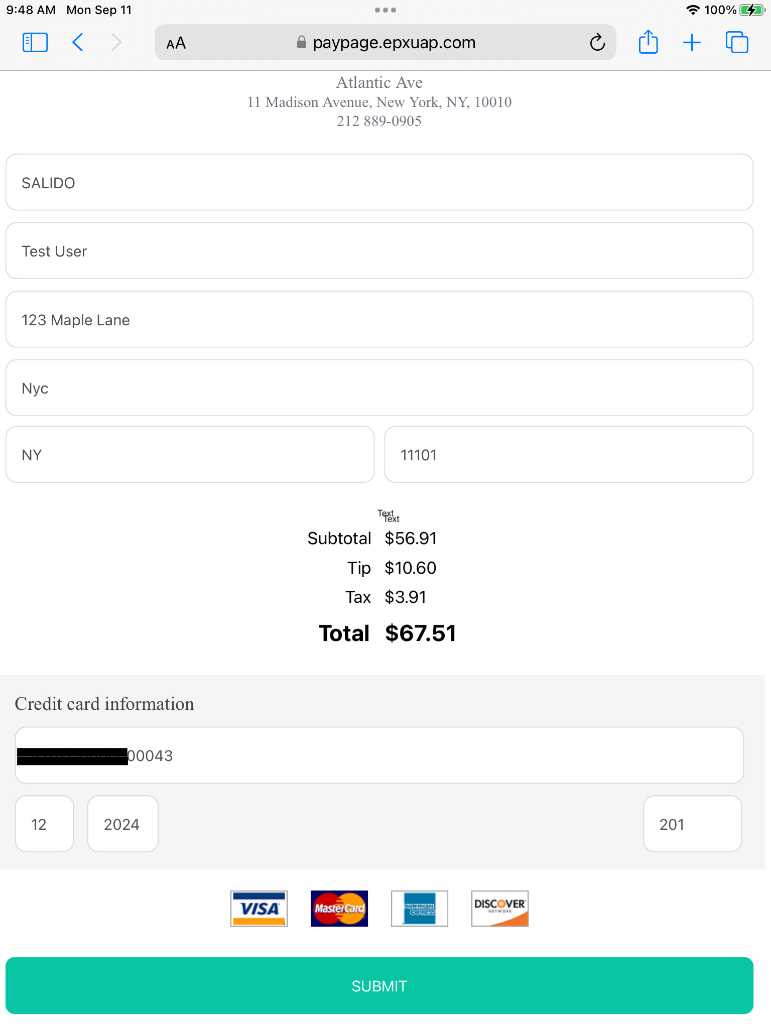 Release Notes: Scan to Pay – SALIDO Resource Center