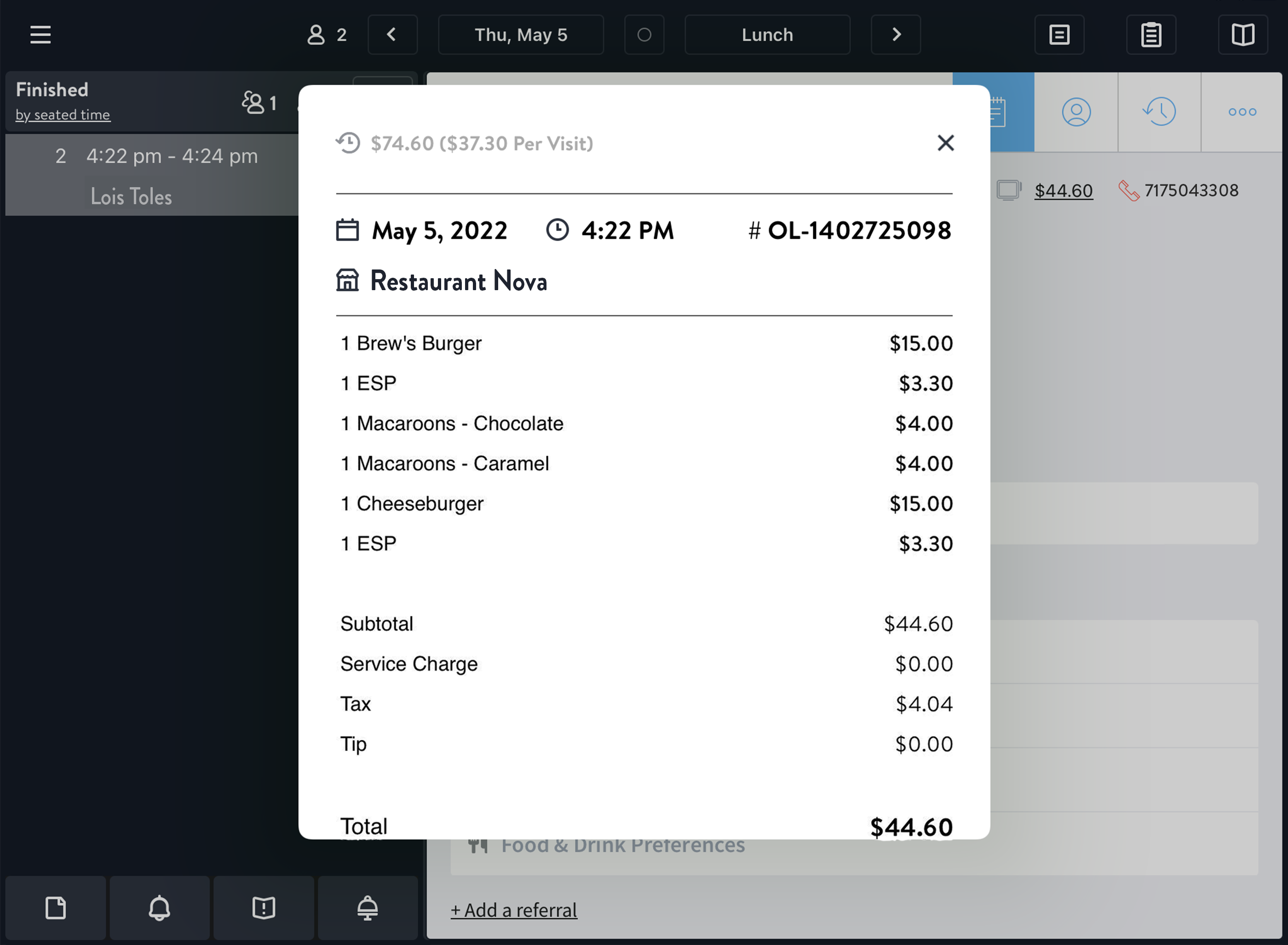 Release Notes: Opentable Integration – SALIDO Resource Center